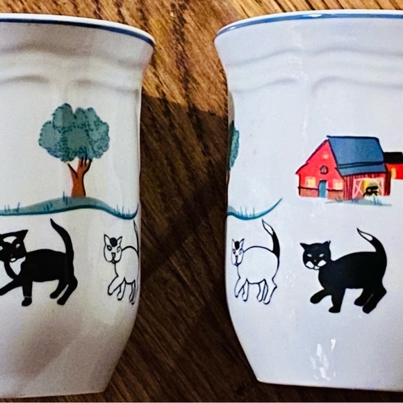 Oneida | Dining | Oneida Genuine Stoneware Farm Friends Coffee Mugs Set ...